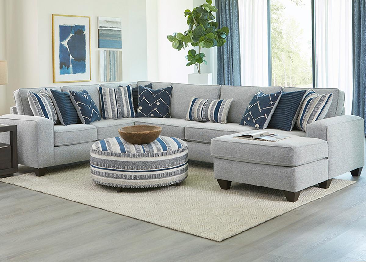 Linnea Gray 3 Pc. Sectional The RoomPlace