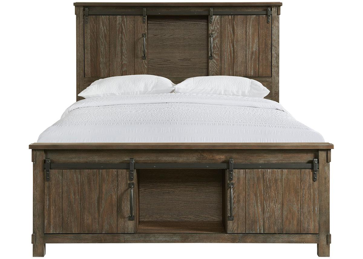 Mesa Brown Queen Storage Bed - The RoomPlace