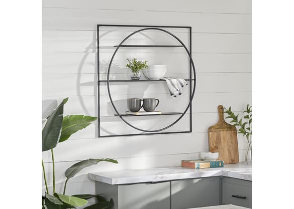 Austra Industrial 3-Tiered Wall Shelf - The RoomPlace